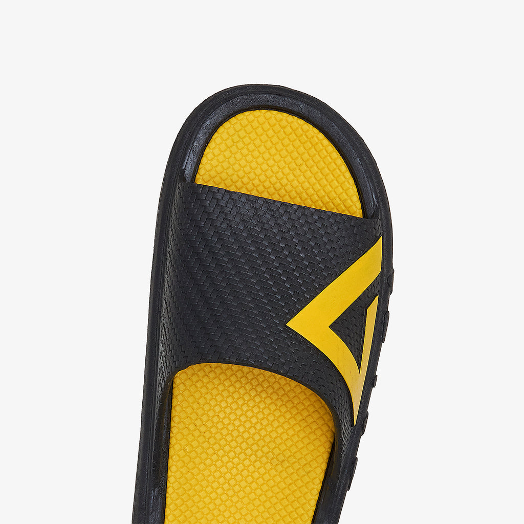 Buy BLK/YEL Men's Basic Chappals – Calza.com.pk